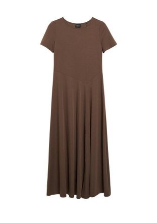 s.Oliver Midikleid Kleid Maxikleid im Slim Fit mit Schlitz
