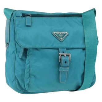 Prada Sac bandouli&egrave;re en nylon Pre-owned - Femme - Pre-owned - Bleu - Taille: ONE Size