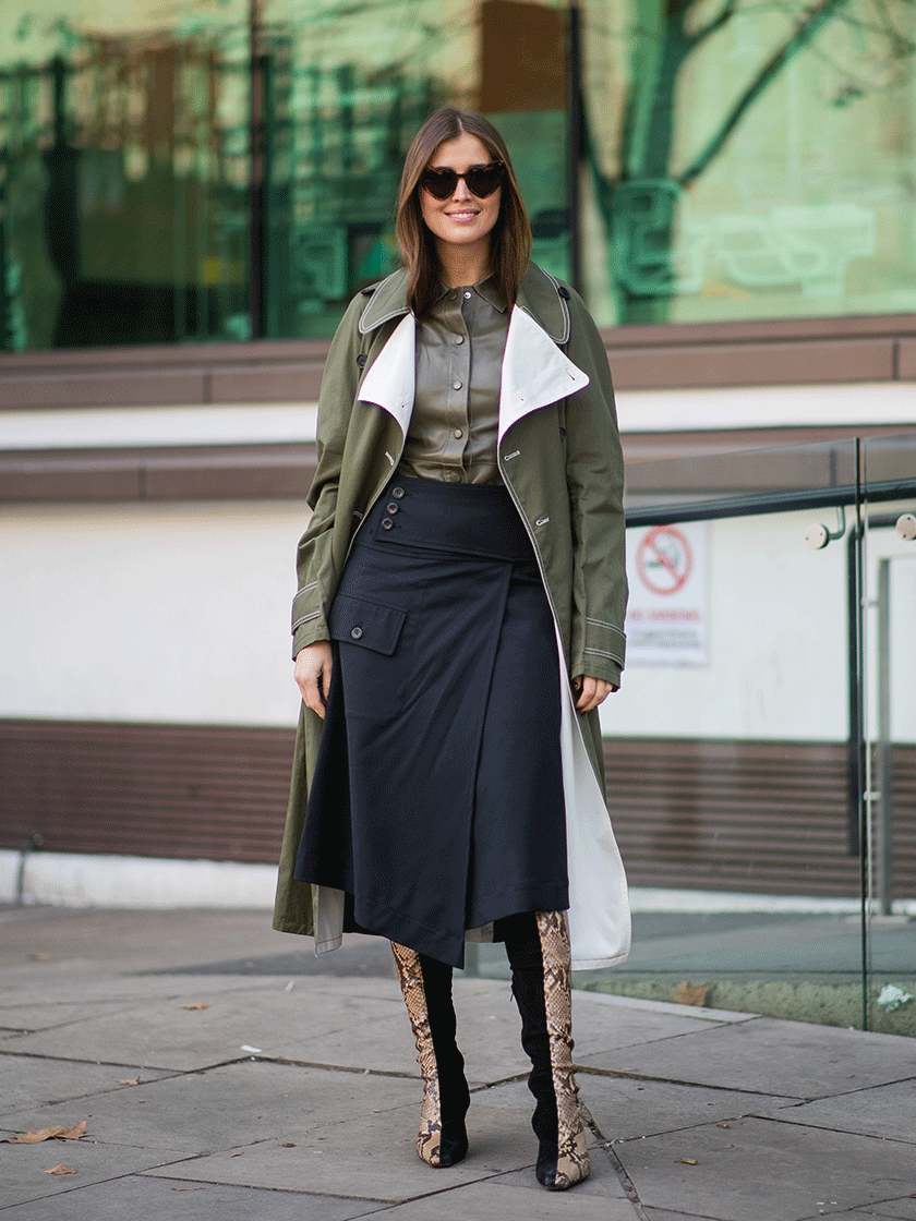 Comment porter la jupe midi sans se vieillir ?