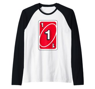 Uno Halloween Red 1 Karte Raglan