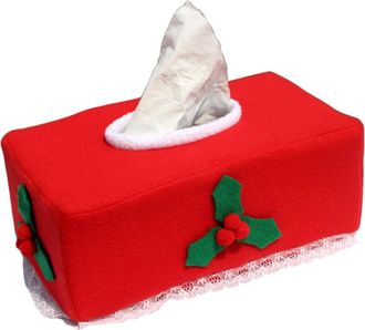 Generic Weihnachten Tissue Box, Stoff Weihnachtsgewebe Box, Taschentuchspender, Weihnachtsmann Christmas Tissue Holder Rechteckige, Kosmetikt&uuml;cherbox f&uuml;r Weih