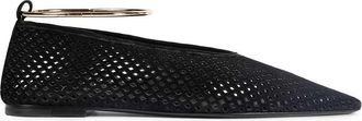 Jil Sander Perforated Suede Ballerina