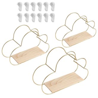 Generico Schwebende Regale, minimalistische schwebende Regale f&uuml;r Schlafzimmer, Set mit 3 modernen Aufbewahrungsregalen, Dekoration f&uuml;r Wohnzimmer, Badezimmer 