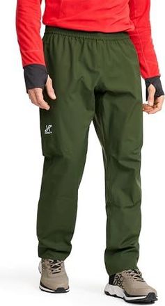 RevolutionRace Vector 2L Pants pour Homme, Pantalon de Pluie Imperméable et Coupe-Vent pour la Randonnée, Forest Green, XXL