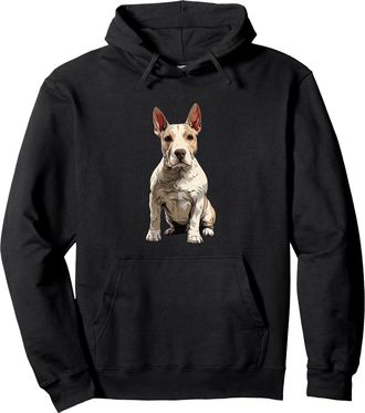 Whyitsme Design Bullterrier Hund Illustration Pullover Hoodie