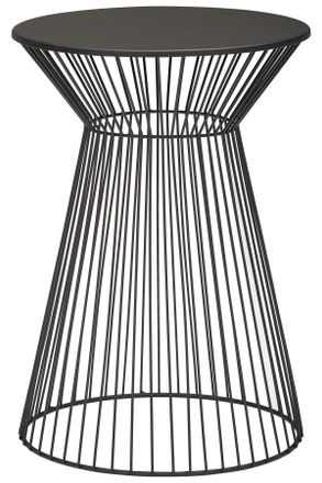 Landscape Beistelltisch, Schwarz, Metall, rund, Rundrohr, rund, 33x47x33 cm, Bsci, Wohnzimmer, Wohnzimmertische, Beistelltische