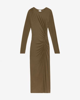 Isabel Marant Robe Jelina - Femme - Kaki - Taille36 - Marant &Eacute;toile