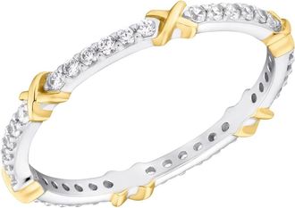 Amor Ring 925 Sterling Silber Damen Ringe, mit Zirkonia synth., Silber, Kommt in Schmuck Geschenk Box, 2035589