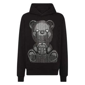 Philipp Plein Homme, Sweatshirts et sweats &agrave; capuche, Noir, Taille: 3XL Hooded SweaT-shirt Teddy