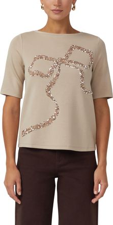 s.Oliver Viskose-T-Shirt im Relaxed Fit mit Pailletten