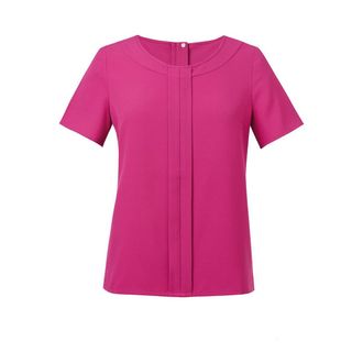 Brook Taverner Verona Bluse f&uuml;r Damen kurz&auml;rmlig (Fuchsie)