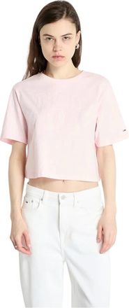 Tommy Hilfiger Femme, Tops, Rose, Taille: 34 FR Relaxed Tonal Crew T-Shirt
