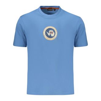 Napapijri Homme, Tops, Bleu, Taille: 3XL T-shirt &agrave; Manches Courtes