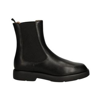 Emporio Armani Chelsea-Stiefel aus Leder - - Shoes - Damen - Schwarzk - 39 EU