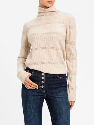 Twin-Set Rollkragenpullover von aus reiner Wolle mit langen &Auml;rmeln