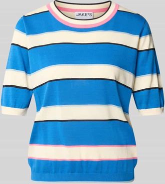 Jake*s Casual Slim Fit Pullover aus reiner Baumwolle