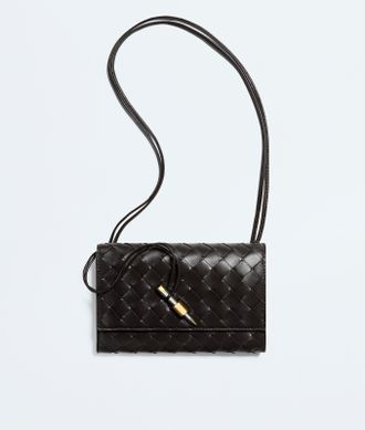 Bottega Veneta Pochette &agrave; bandouli&egrave;re Andiamo - Marron - Femme - Unisex