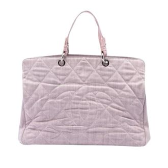 Chanel Pre-owned Gesteppte Denim Tote - - Pre-owned - Damen - Rosa - ONE SIZE