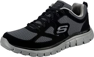 Skechers Burns- Agoura Hommes Baskets, Black Black 52635 Bkgy, 47.5 EU