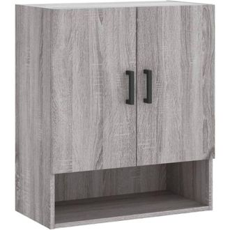 vidaXL Wandschrank Grau Sonoma 60x31x70 cm Holzwerkstoff Vidaxl