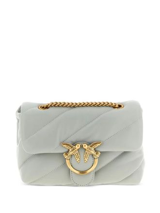 Pinko mini quilted love birds crossbody bag - Grau
