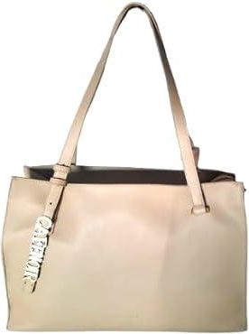 Caf&egrave;noir Sac femme Shopping sans doublure avec lettrage sac &agrave; bandouli&egrave;re Taupe