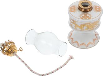 Artibetter ERINGOGO Vintage Kerosinlampe aus Keramik und Glas mit Doppeldrachen Design Langlebig und Vielseitig f&uuml;r Innenr&auml;ume Camping und Dekoration Klassische 