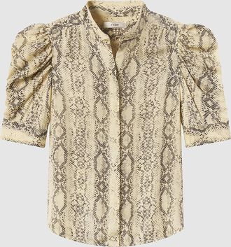 Frame Denim Top The Snake Gillian Yellow