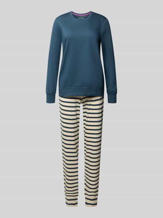 Schiesser Regular Fit Pyjama-Set aus reiner Baumwolle