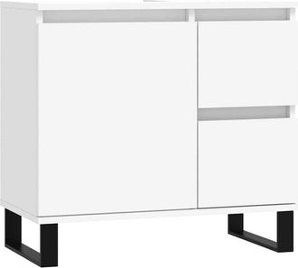 vidaXL Armoire de salle de bain blanc 65x33x60 cm bois ding&eacute;nierie
