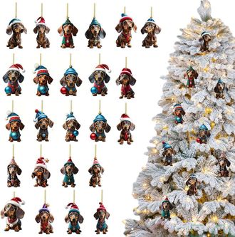 Generico Countdown-Kalender aus Acryl, 18 x 26 cm, Design mit Countdown f&uuml;r Weihnachten, Adventskalender, dekorative Kalender mit Thema