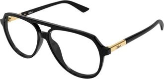 Chlo&eacute; Femme, Accessoires, Noir, Taille: 57 MM Aviator Frame