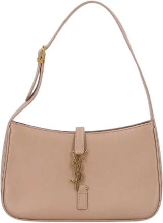 Saint Laurent Sac Hobo LE 5 &Agrave; 7 Pre-owned - Femme - Pre-owned - Beige - Taille: ONE Size