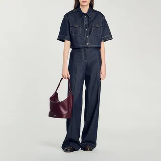 Sandro Sac seau TANGOSO en cuir