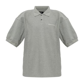 Willy Chavarria Football Polo - - Tops - Herren - Grau - S