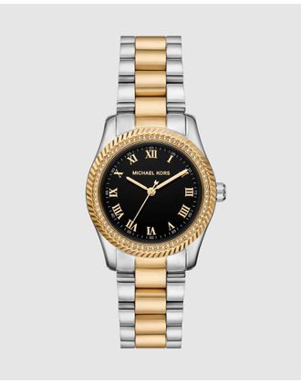 Michael Kors Lexington montre trois aiguilles bicolore en acier inoxydable-Multi