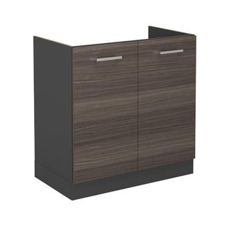 Vicco Meuble Bas sous-&eacute;vier R-Line, Gris Noble, 80cm sans PT
