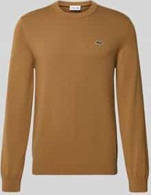 Lacoste Regular Fit Strickpullover aus Baumwoll-Mix
