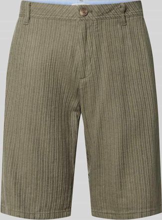 Tom Tailor Regular Fit Leinenshorts aus Leinen-Baumwoll-Mix