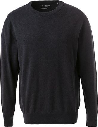 Marc O'Polo Herren Pullover blau unifarben