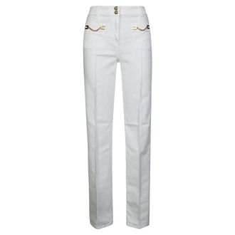 Elisabetta Franchi Pantalone Mod. Jeans - - Trousers - Damen - Beige - W27