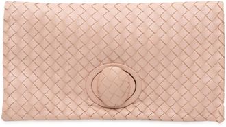 Bottega Veneta Clutches - Nappa Intrecciato Turn Lock Clutch - Gr. unisize - in Gold - f&uuml;r Damen