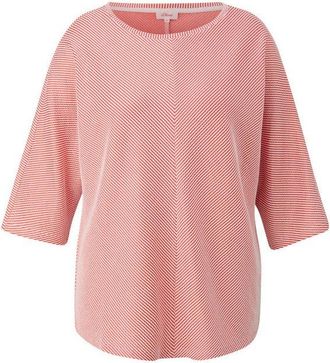 s.Oliver 3/4-Arm-Shirt T-Shirt Shirt mit Streifenstruktur