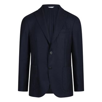 Boglioli Einknopf-Blazer aus reiner Schurwolle - - Jackets - Herren - Blau - L