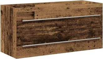 vidaXL Waschbeckenunterschrank Altholz-Optik 100x38,5x48 cm Vidaxl
