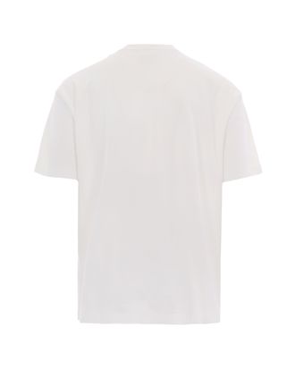 Dr&ocirc;le de Monsieur Mens T-Shirt Hibiscus Off White Cotton T-Shirts And Polos