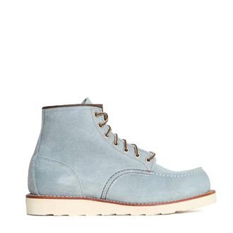 Red Wing Shoes Stiefel - Soft Suede Moc Toe Abiliene Boots - Gr. 7 - in Grau - f&uuml;r Damen