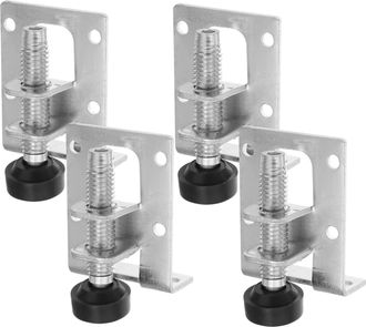 NUOBESTY 4stücke Teiliges Verstellbare Möbelfüße Aus Stahl Höhenverstellbare Nivellierfüße Für Schrank Tisch Werkbank rutschfest Und Langlebig Geeignet Fliesen