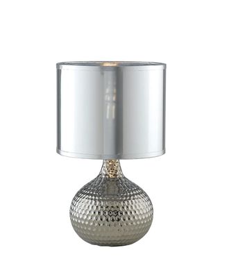 Luce-Ambiente-Design Pulsar Table Lamp in Silver Ceramic