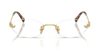 Miu Miu Eyewear MUA54S5AK08N Rimless Metal Frame Sunglasses - Gold